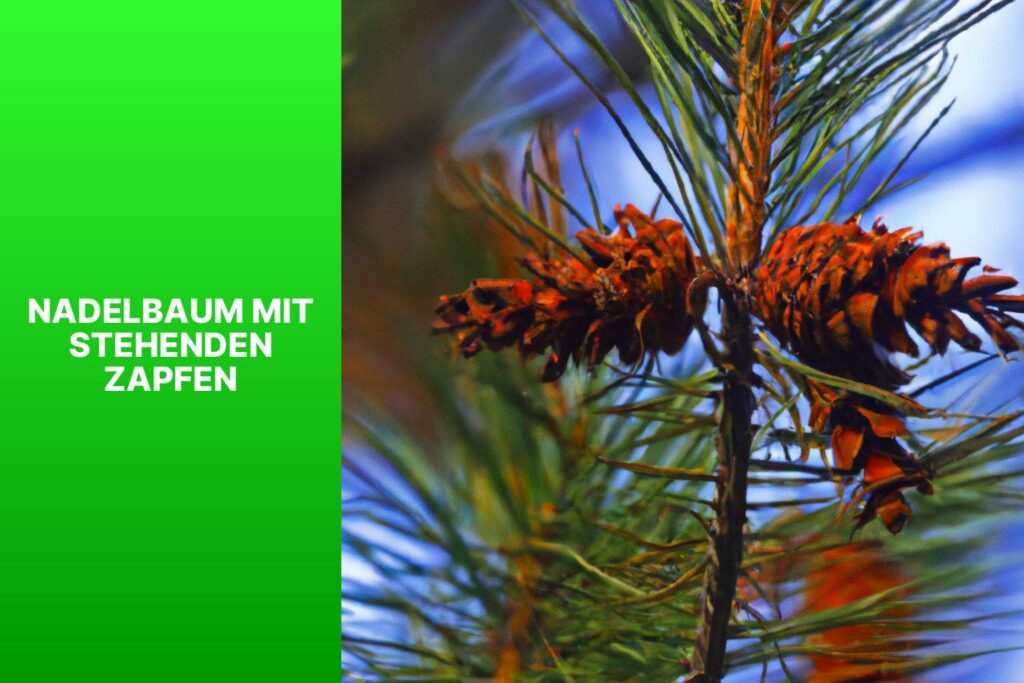 Nadelbaum mit stehenden Zapfen - Pflanzenwissen pur